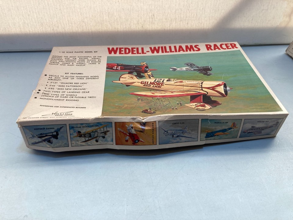 WEDELL-WILLIAMS RACER (Williams Bros, 1/32) Model Kit (*Sealed Bags) | eBay
