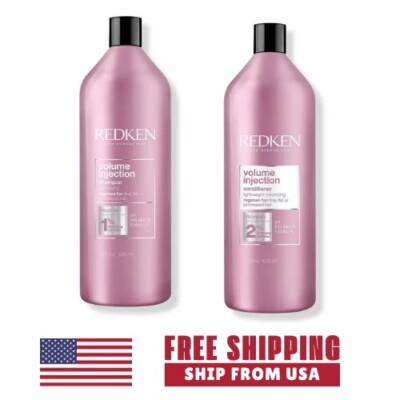 Redken Volume Injection, Shampoo and Conditioner Set. Liter Each. New ...