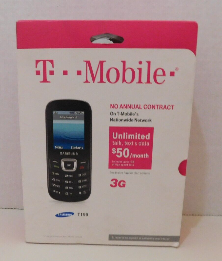 T-Mobile Samsung SGH T199 Prepaid No contract 3G Cell Phone New Never ...