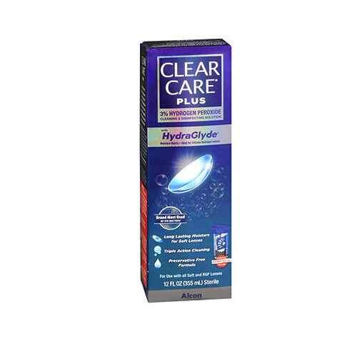 Clear Care Plus with HydraGlyde Cleaning & Disinfecting Solution 12 Oz ...