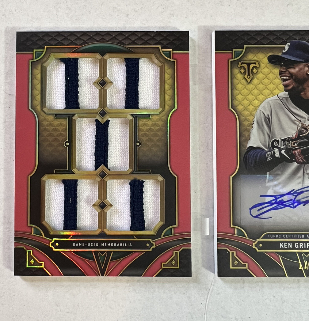2022 Topps Triple Threads Ken Griffey Jr. Autograph Deca Relic Book ...