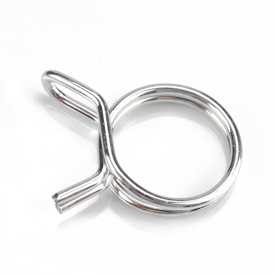 75pcs Car Vehicle Double Wire Fuel Line Hose Pipes Clamps Spring Clip ...