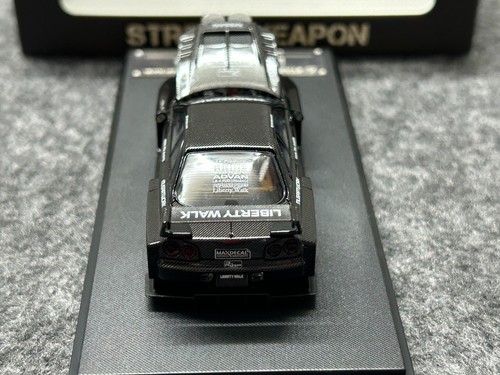 SW 1:64 ER34 JDM Black Carbon GTR LBWK #5 Racing Sports Model Diecast ...