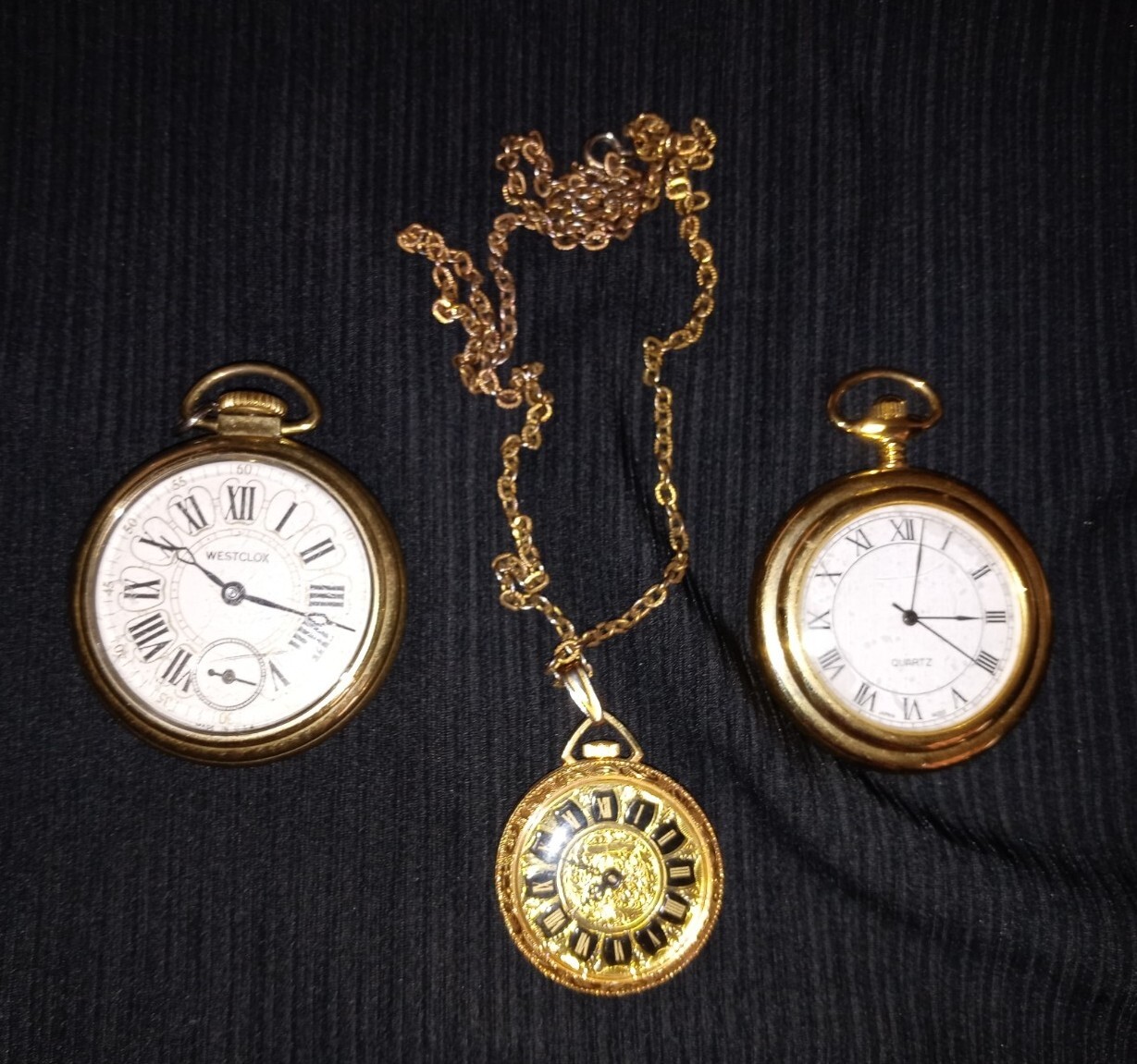 LOT OF 2 VINTAGE STOPWATCHES & 1 WATCH NECKLACE | eBay