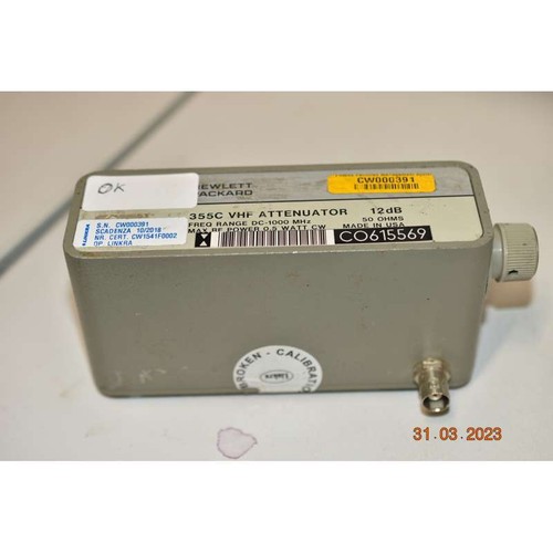 Hp 355C 355D Vhf Attenuator 50 Ohm Dc -1000 Mhz 0,5 Watt Cw | eBay