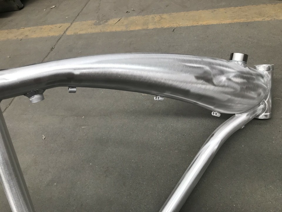 DONSP1986 Bicycle Gas Frame w/Gas Fuel Tank 2.4L Frame Brushed Alum ...
