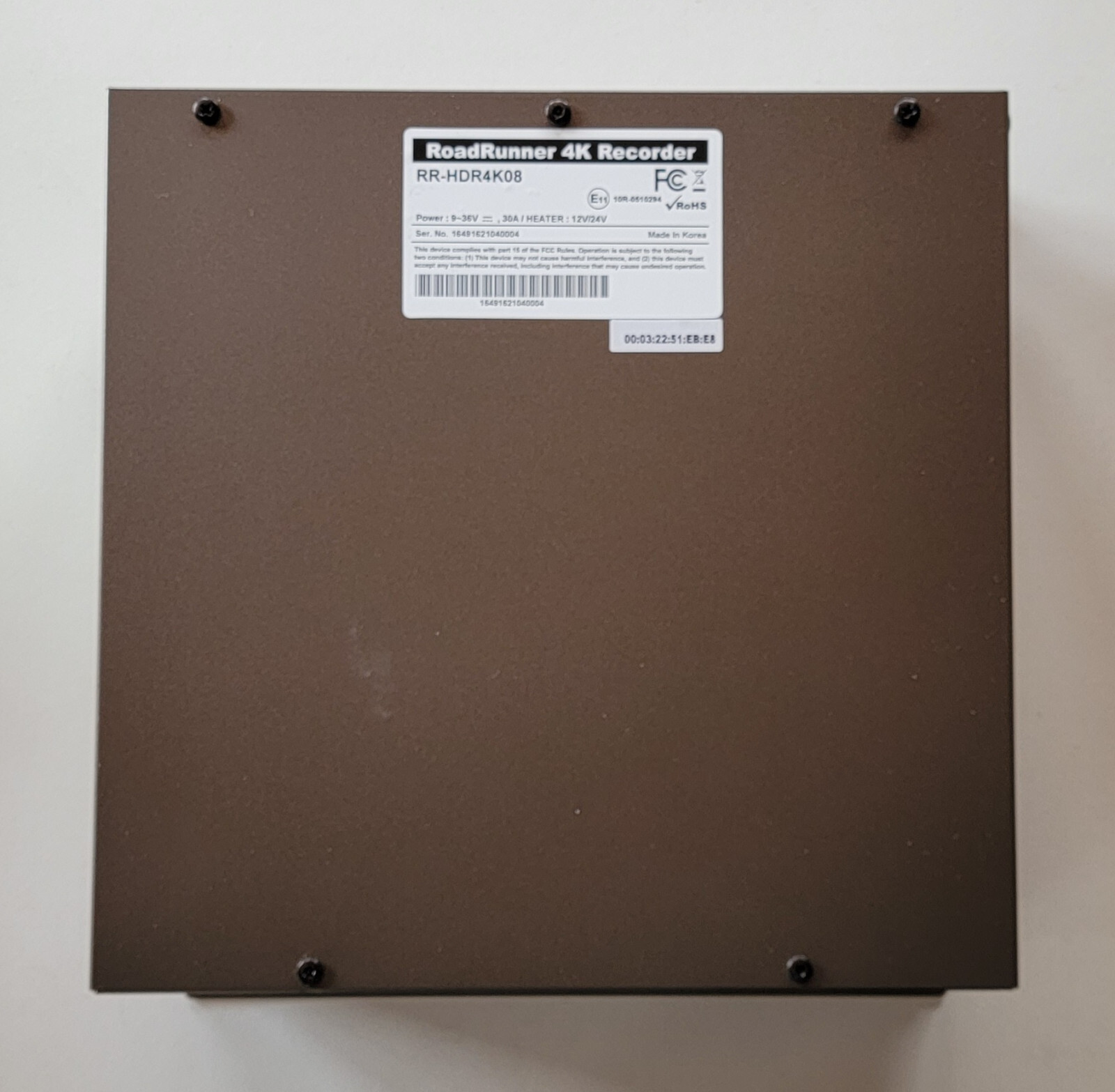 Luminator Apollo RoadRunner 4K Recorder UHD DVR 8 Camera RR-HDR4K08 Bus ...