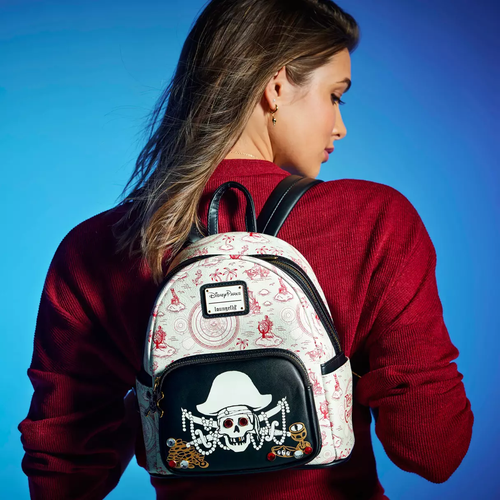2024 Disney Parks Pirates of the Caribbean GITD Loungfly Mini Backpack ...