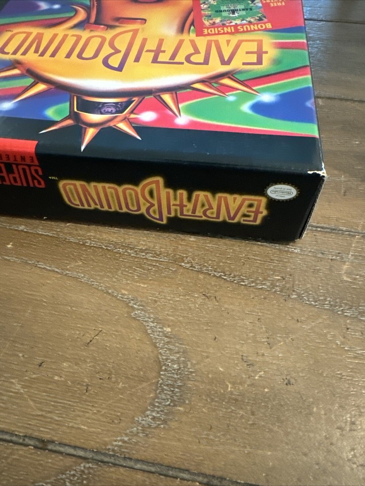 Earthbound SNES MINTY EXC! BIG BOX Nearly Complete Authentic NEVER BEEN ...