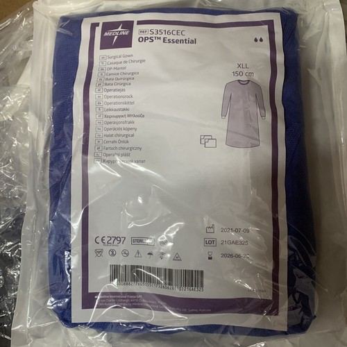 MEDLINE Medical surgical Gown size XLL ref: S3516CEC BOX OF 45 (R1.4 ...