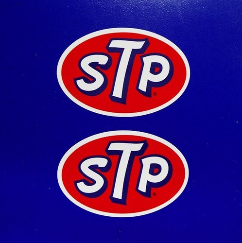 2x STP Oil Decals stickers Sponsor Petty NHRA Drag Racing NASCAR INDY ...