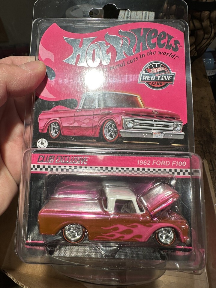 1962 Ford F100 Hot Wheels Collectors RLC Exclusive Pink Edition - ON ...