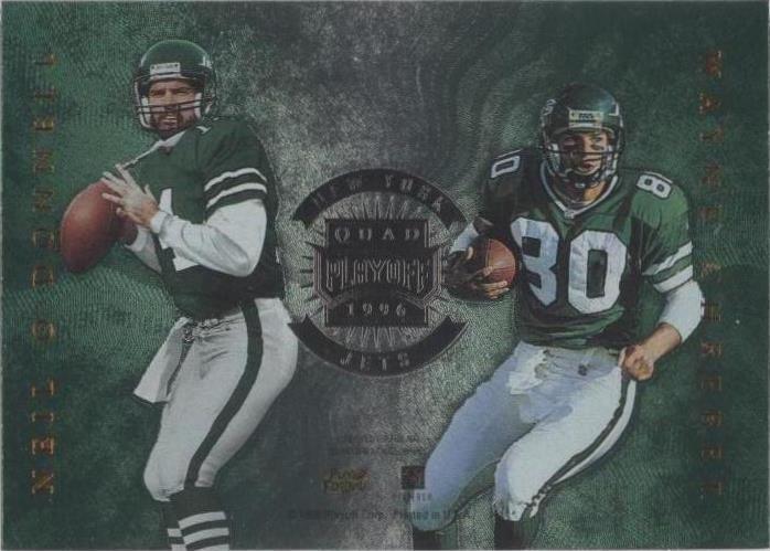 1996 Playoff Absolute - Quad Series Wayne Chrebet, Neil O'Donnell ...