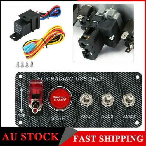 Ignition Engine LED Push Start Starter Panel Racing Toggle Switch ...