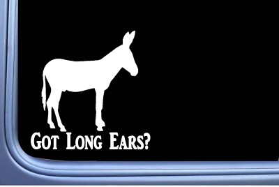 Long Ears Mammoth Jackstock Donkey OS 423 6 inch decal mule sticker | eBay