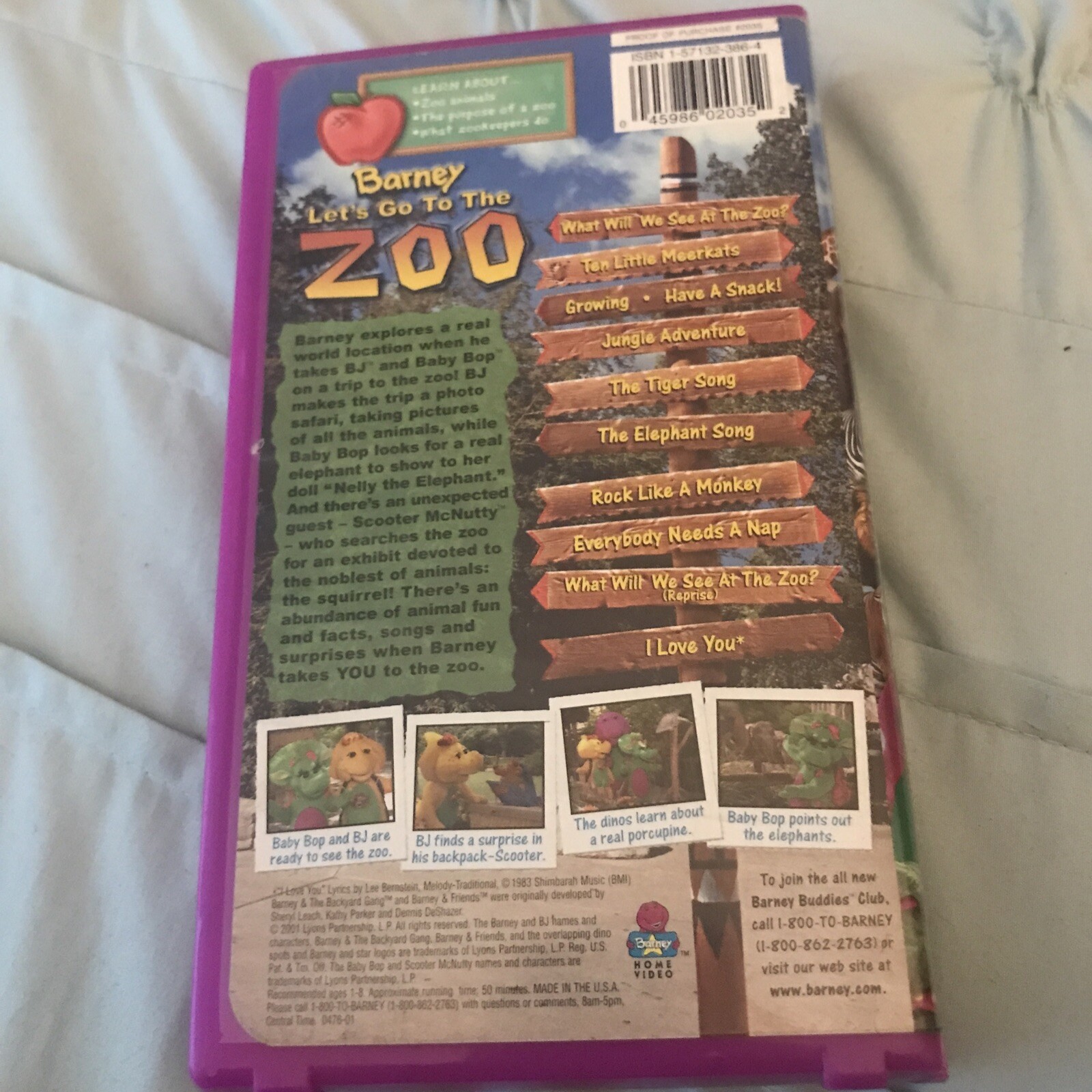 Barney - Lets Go to the Zoo (VHS, 2001) 45986020352| eBay