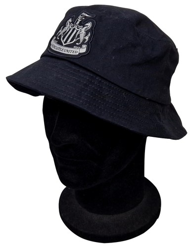 NEWCASTLE UNITED FC Official Bucket Hat Black NUFC Silver Crest Badge ...
