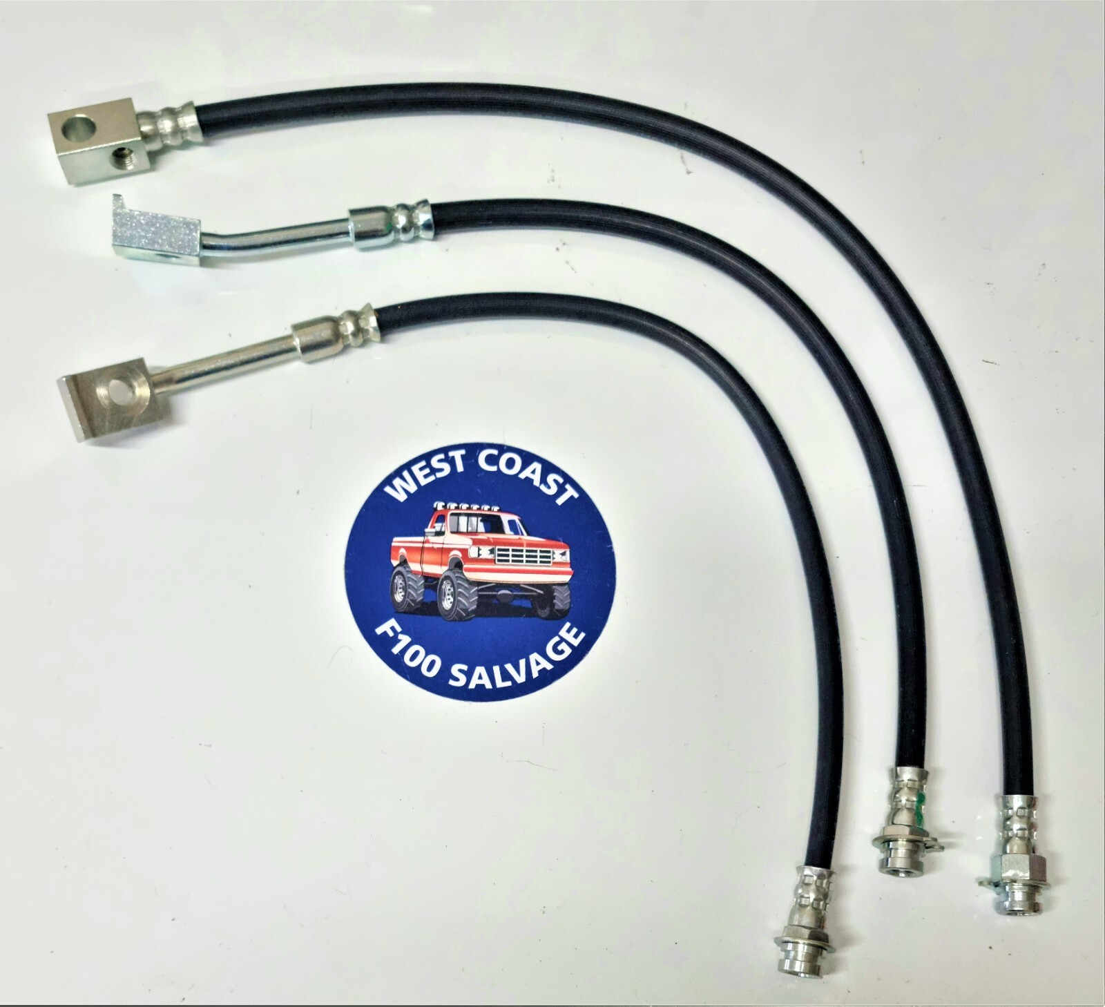 FORD F100 BRAKE HOSE, LINE L+R FRONT & REAR FOR 2WD DISC BRAKE 74-80 ...