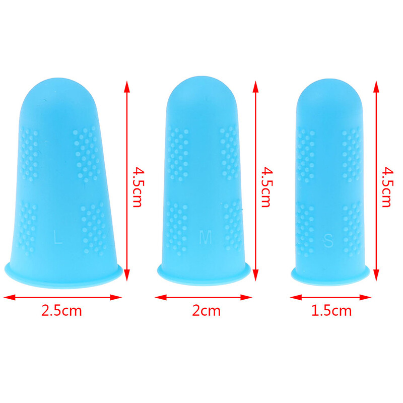 5pcs Silicone Fingers Protector Cover Anti-cut Heat Resistant Anti-slip ...
