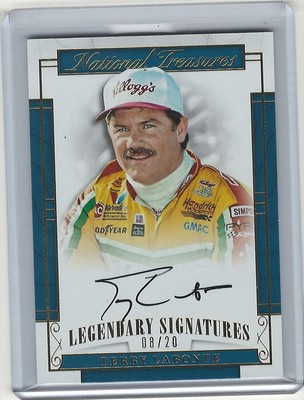 2017 NATIONAL TREASURES TERRY LABONTE GOLD LEGENDARY SIGN AUTO CARD#LS ...