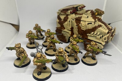 warhammer 40k imperial guard Taurox And Infantry Squad Lot Fully ...
