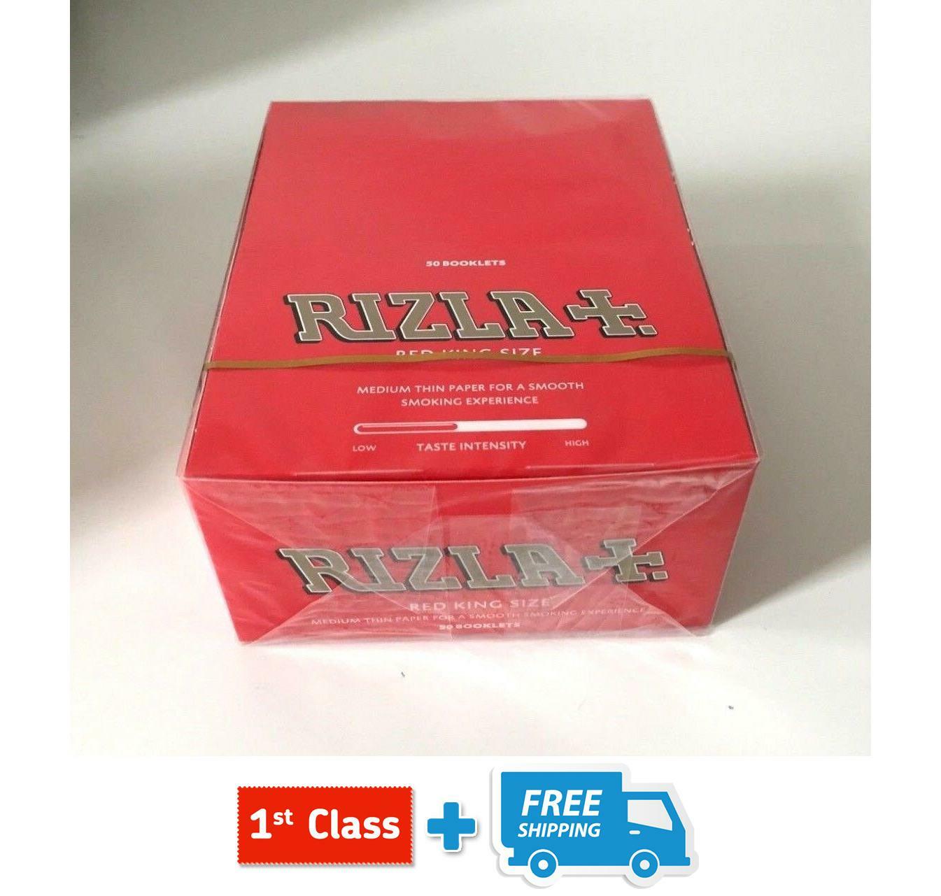 RIZLA RED KING SIZE CIGARETTE ROLLING PAPERS ORIGINAL 5,10 & 20 ...