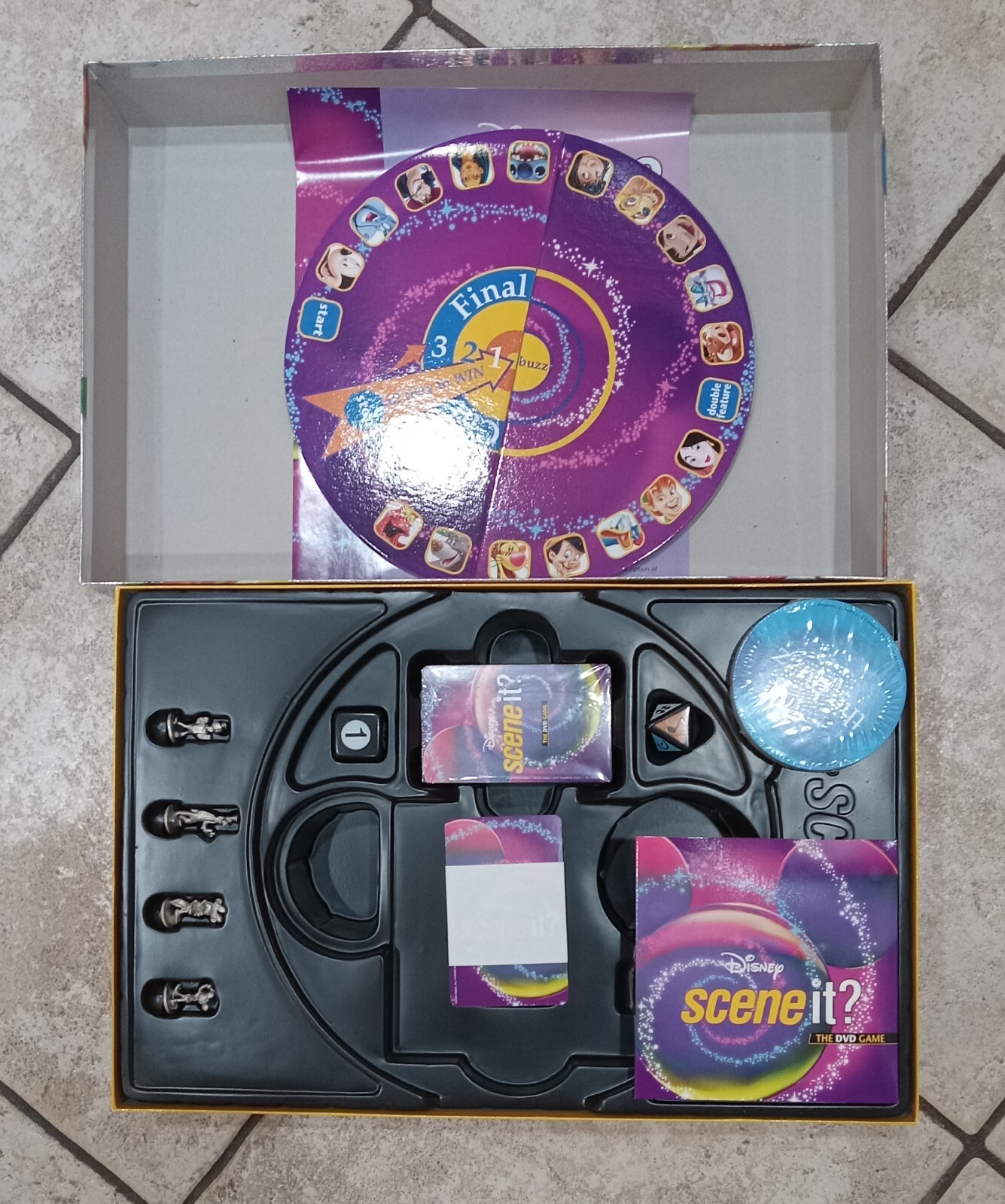 Disney Scene It? 1st Edition Disney Pixar DVD/board Game 100% COMPLETE ...