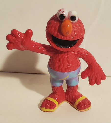 ELMO IN BATHING SUIT MUPPET SESAME PLACE STREET JIM HENSON PVC FIGURE ...