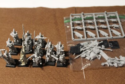 Warhammer Fantasy Dark Elf Spearmen Regiment Command x17 (Metal Sorcerer) Elves | eBay