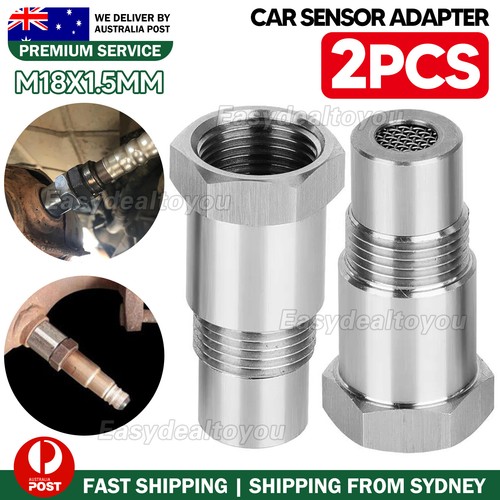 2X Oxygen O2 Sensor Spacer Adapter Catalytic Converter Fix Check Engine ...