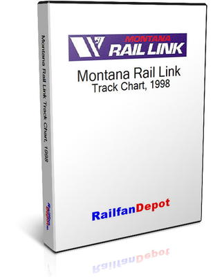 Montana Rail Link Railroad Track Chart 1998 - PDF on CD - RailfanDepot ...
