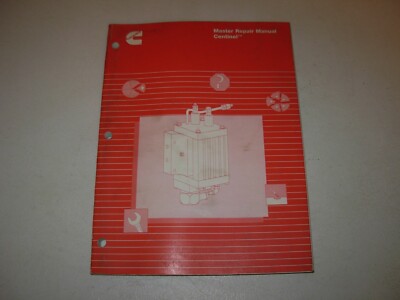 Cummins Centinel Control System Master Repair Manual , issued 1997 | eBay