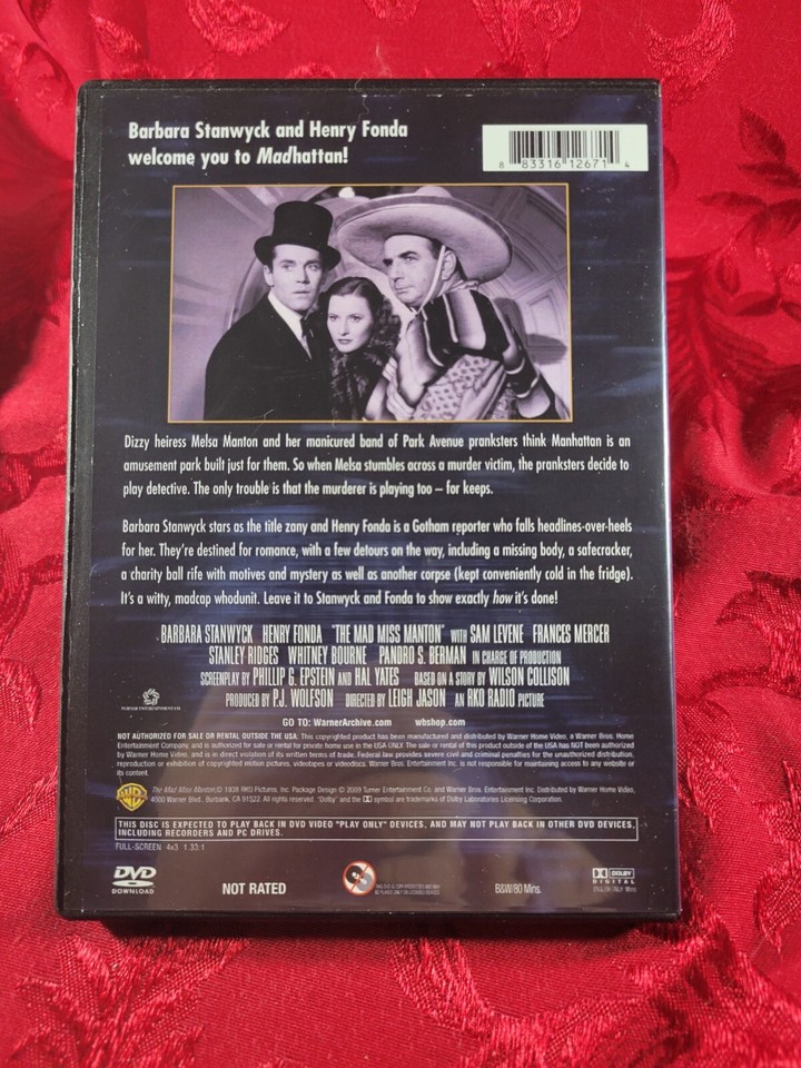 MAD MISS MANTON (1938) Archive Collection, Leigh Jason, Barbara ...