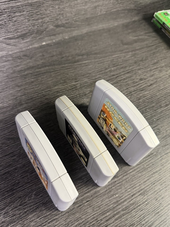 Star Wars N64 x3 Game Lot (Pod Racer, Rogue Squadron, Shadows of the ...