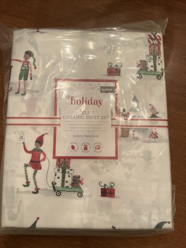 Pottery Barn Kids Elf Organic Queen Sheet Set | eBay