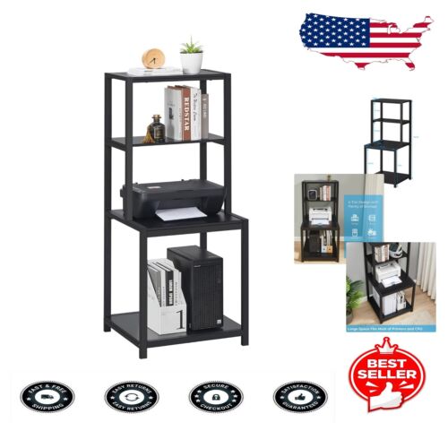 Versatile 49.2-Inch Tall Printer Stand - Stylish Storage for Home ...
