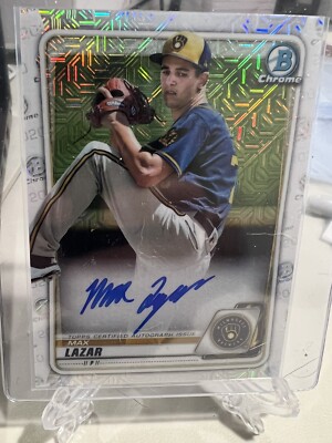 2020 Bowman Chrome Max Lazar Mojo Mega Box 1st Rookie Auto Milwaukee ...