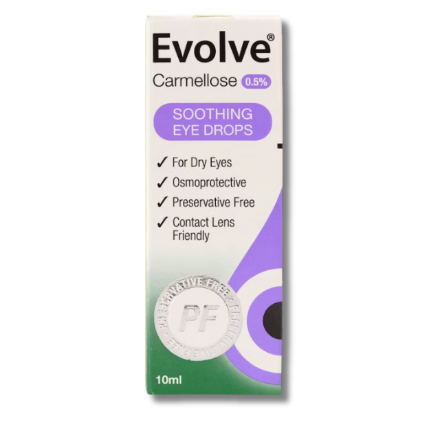 Evolve Soothing Carmellose Eye Drops - 10ml Relief from burning ...