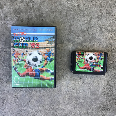 Rare Tecmo World Cup '92 Mega Drive Japan Version with Original Case | eBay