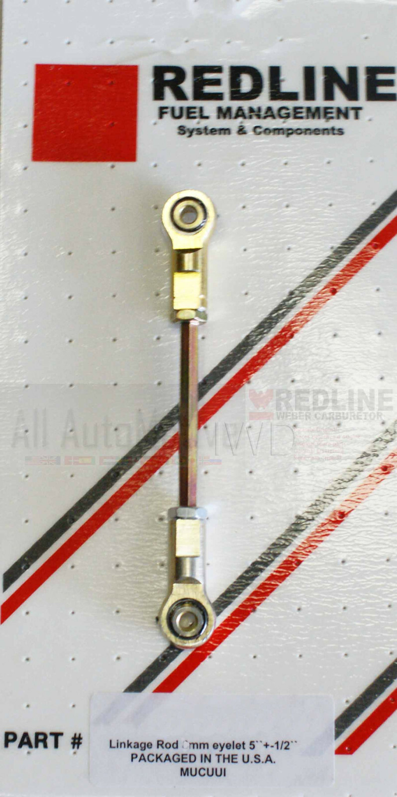 Weber Carb Universal adjustable Throttle Linkage Rod - 5"- swivel ends ...