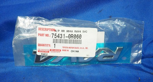 2001-2018 Toyota RAV4 Rear Back Door Trunk Liftgate Emblem Name Plate ...