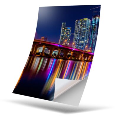 1 x Vinyl Sticker A4 - Miami Vice Skyline America #45722 | eBay UK