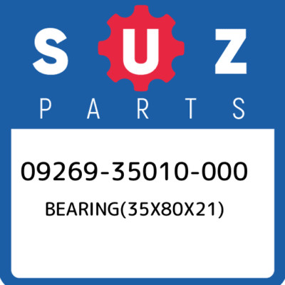 09269-35010-000 Suzuki Bearing(35x80x21) 0926935010000, New Genuine OEM ...