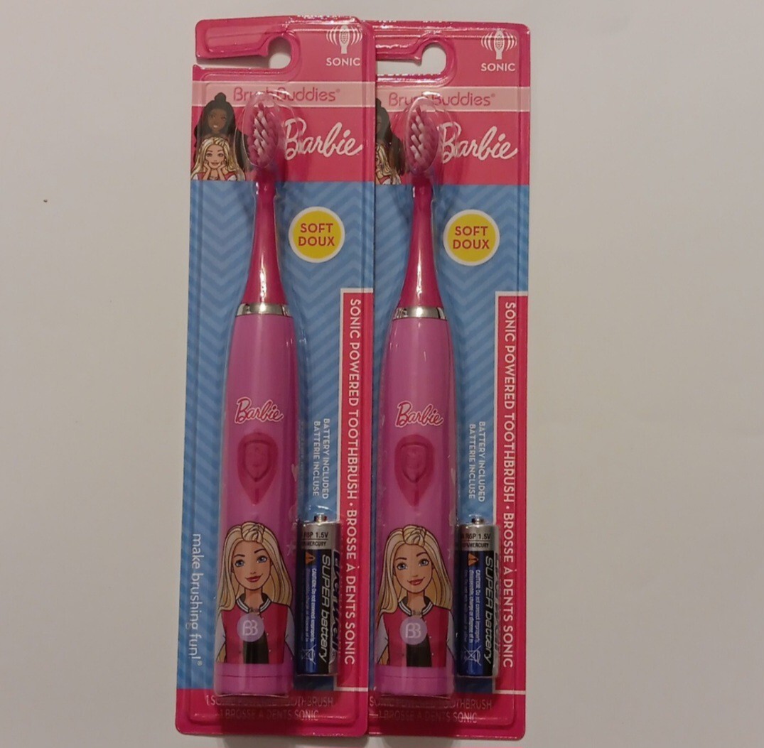 Set Of 2 Barbie Sonic Powered Toothbrushes | eBay