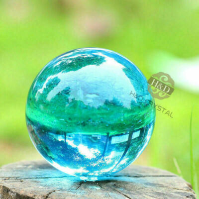 40-120mm Natural Sky Blue Obsidian Sphere Large Crystal Ball Healing ...