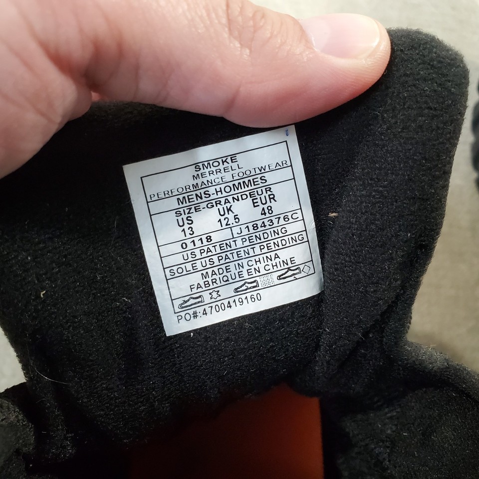 Merrell Reflex 4 Mid Waterproof Hiking Boots Mens 13 Brown Leather ...