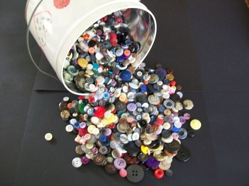 Bulk Button Assortment, Vintage/Old/New Mixed Button Bag Lot, DIY ...