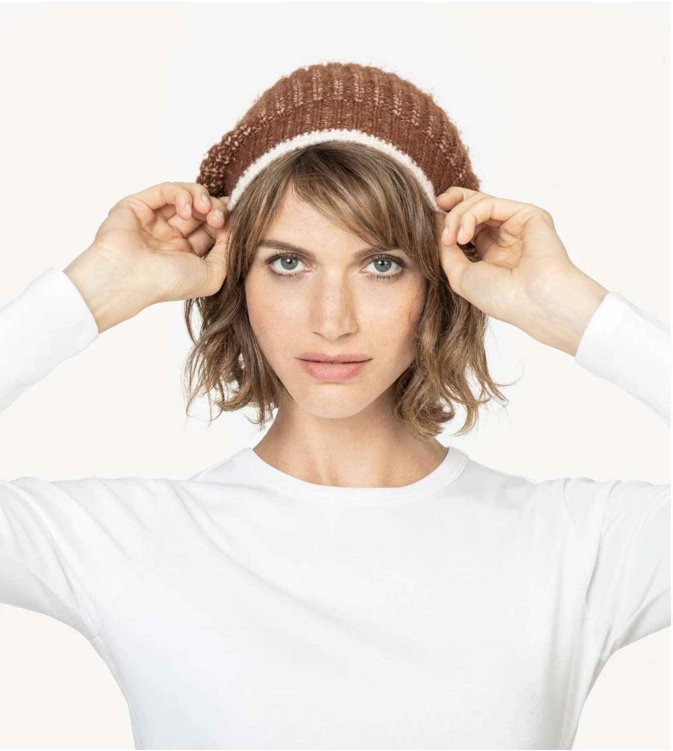 Lilla P L29610 Airspun Fluff Knit Tan Hat Beanies Women's Size One Size for sale online | eBay
