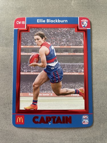 AFL Teamcoach 2023 Macca’s Captain Card Ellie Blackburn Bulldogs Red ...