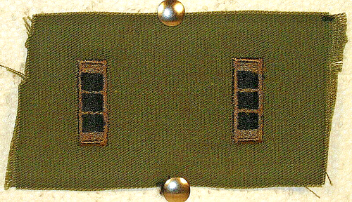 US Army Chief Warrant Office Three CWO-3 OD Fatigue Cloth Collar Rank ...